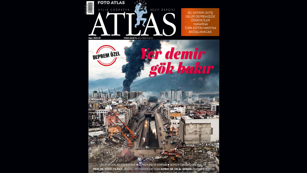 Mavi çerçeve karardı: Atlas'tan deprem özel sayısı